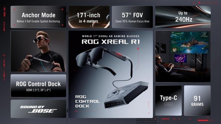 Asus ROG XREAL R1 AR - ігрові окуляри, що генерують зображення ...